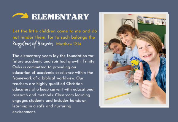 Elementary - Trinity Oaks Christian Academy