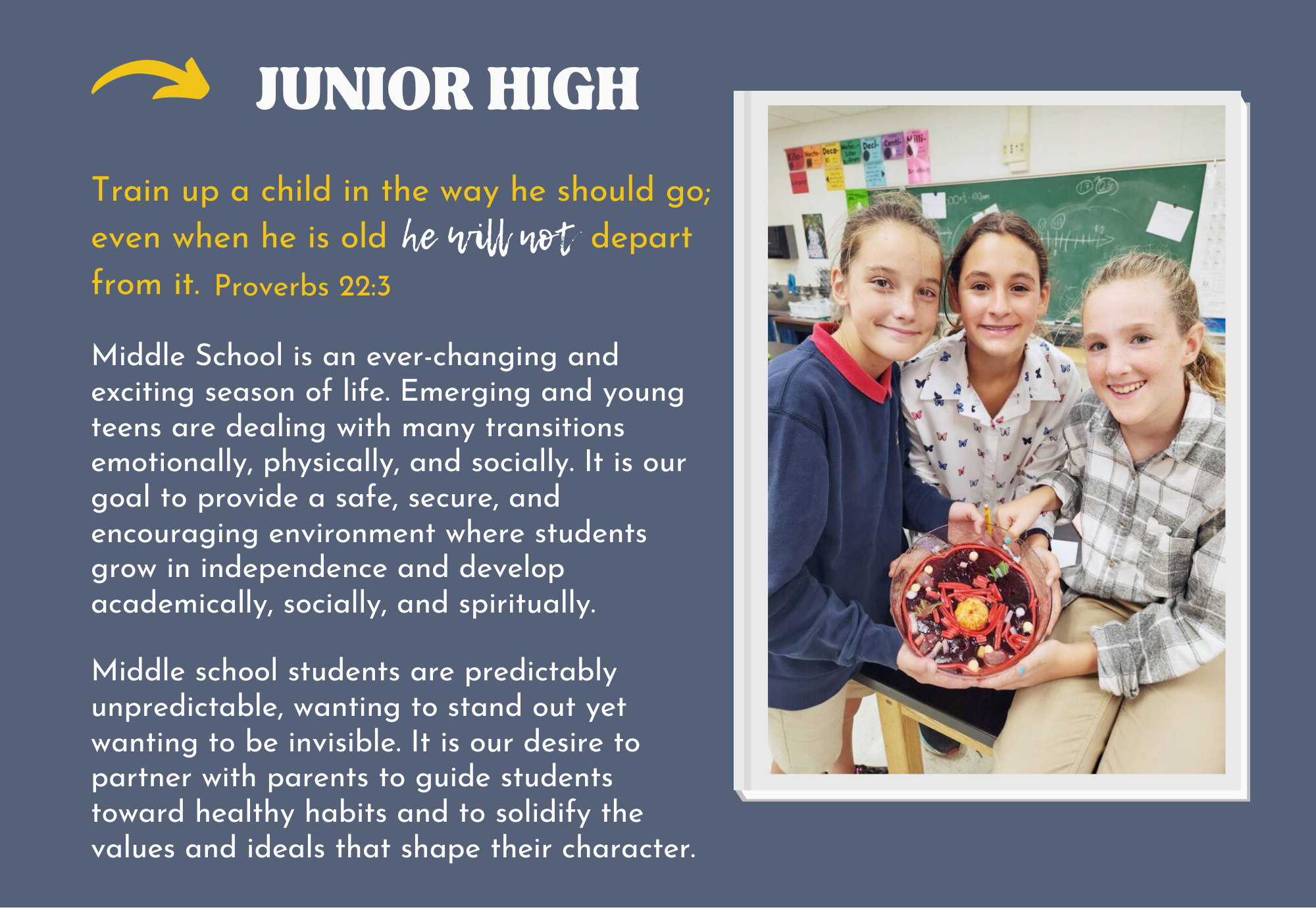 Junior High - Trinity Oaks Christian Academy